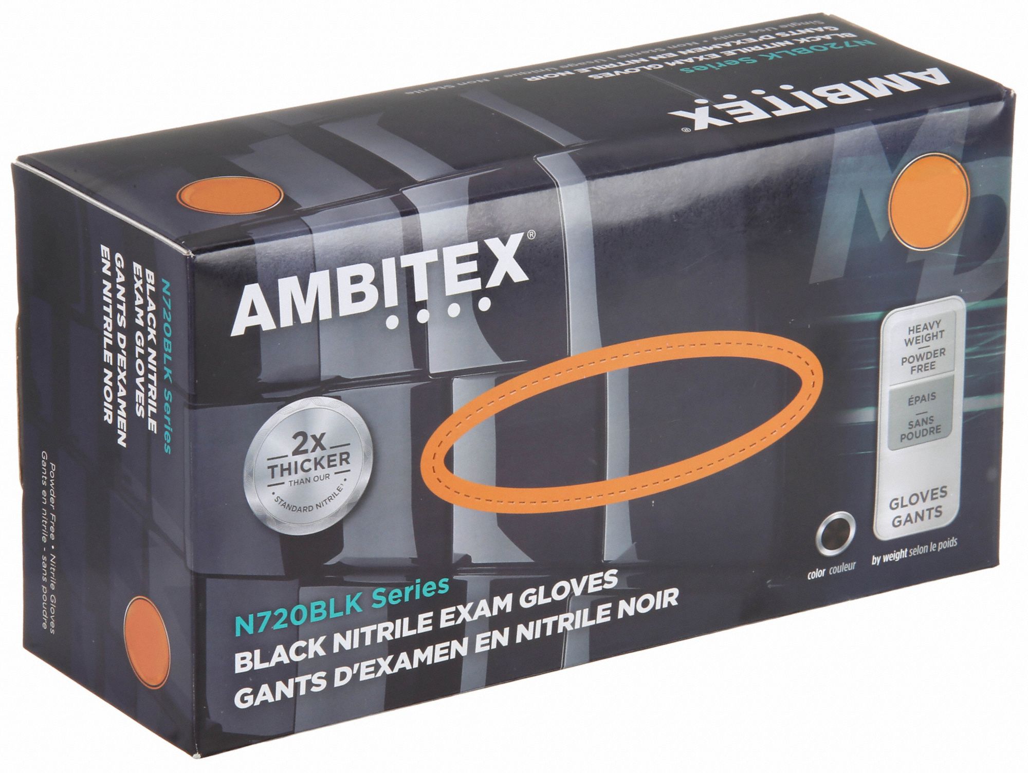 PIP Ambi-Dex Disposable Nitrile, 4 Mil, PK100 - 41L356|63-732PF/L ...