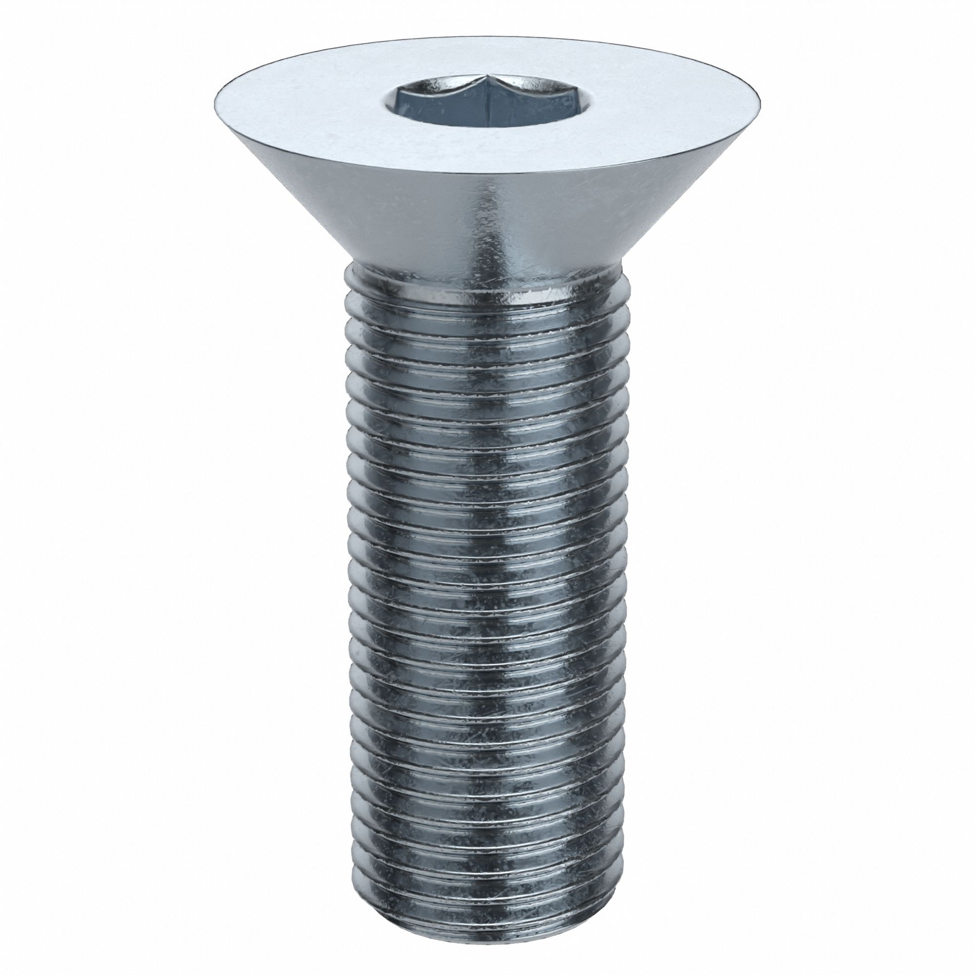 1/2"-20 Thread Size, 1 1/2 in Lg, Socket Flat Head Screw - 41MG94 ...