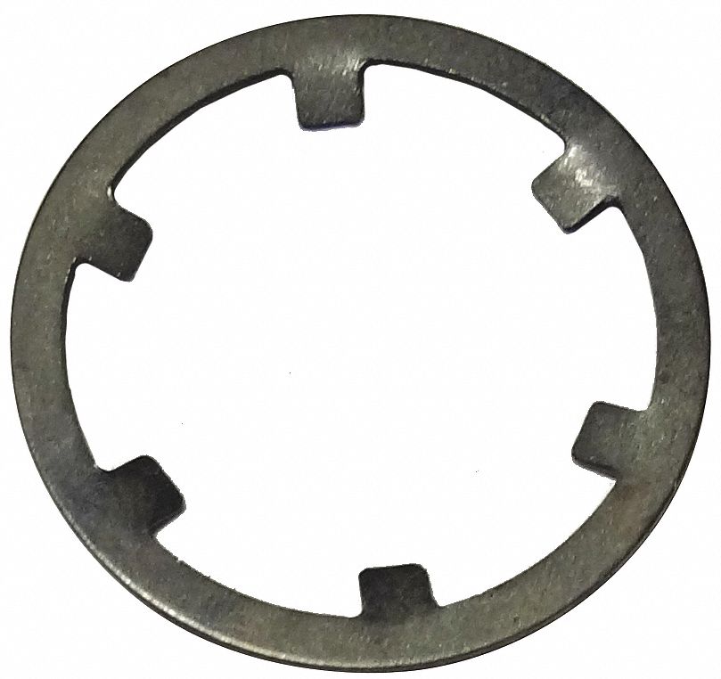 External, Curved Rim Tooth-Locking, Retaining Ring,External,0.015" Thk ...