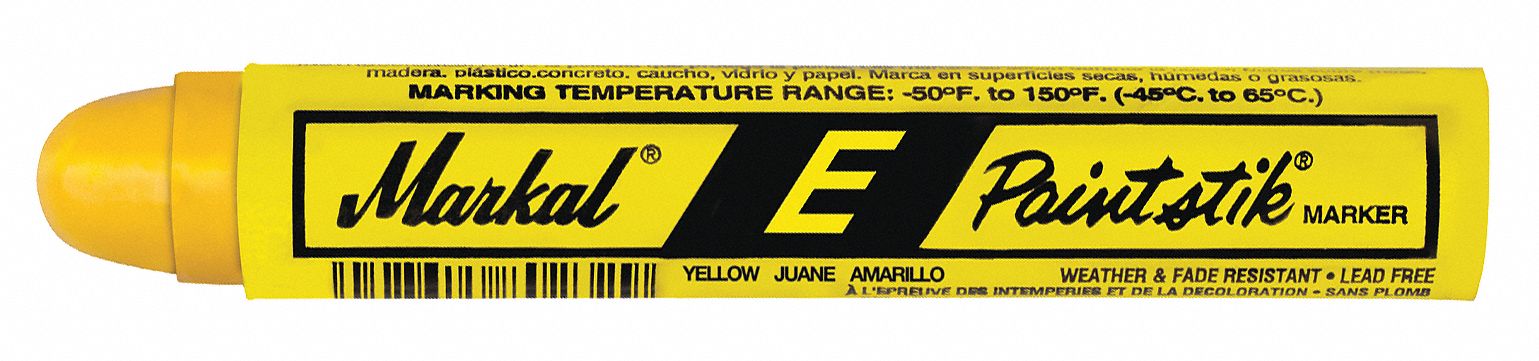 MARKAL Crayon de Pintura,Amarillo,11/16" - Crayones para Pintura ...