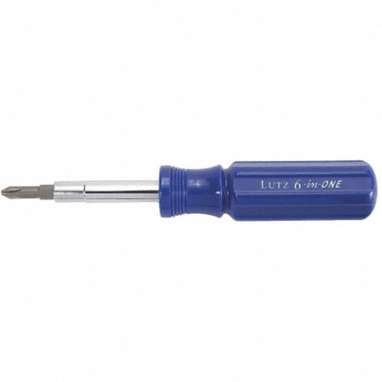 Multi-Bit Screwdriver, Locking Quick Change, Number of Pieces 6 - Grainger