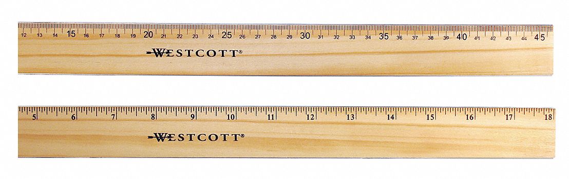 WESTCOTT 05228 Ruler,Wood,18 In PK 10 73577052284 | eBay