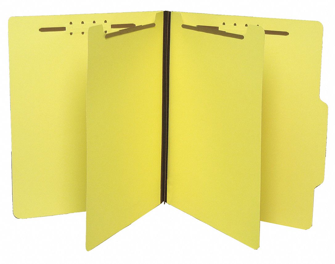 Classification Folders, 6 in 1, 2/5 Tab Cut, 10 in Height, 11 3/4 in ...