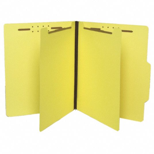 Classification Folders, 6 in 1, 2/5 Tab Cut, 10 in Height, 11 3/4 in ...