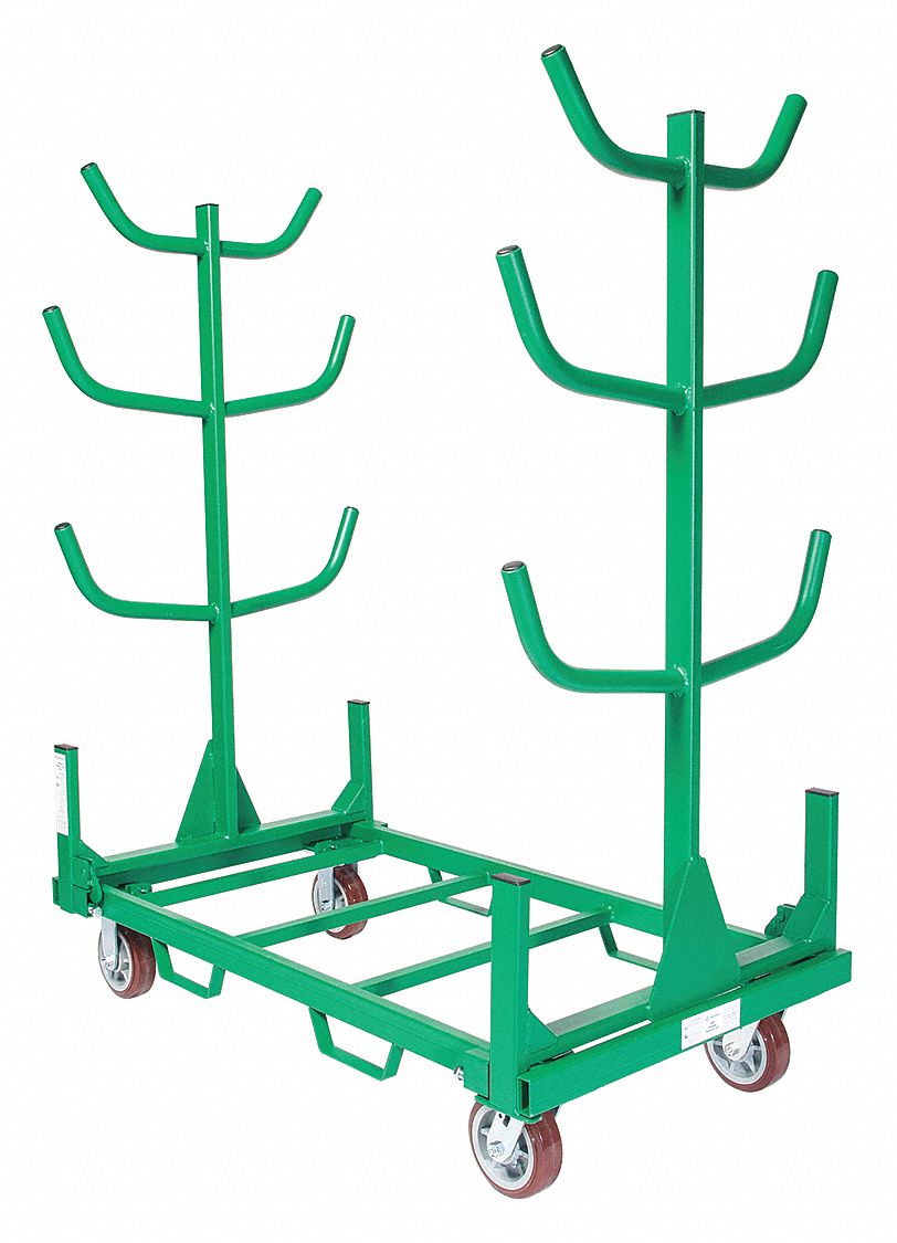 Rack/Material Cart Kit, 1600 lb Load Capacity - Grainger