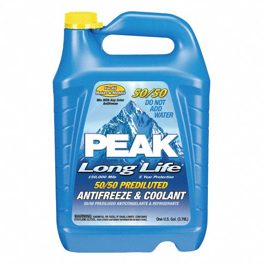 PEAK, Yellow, -34°F Freezing Point, Antifreeze Coolant - 48ZE64|PRAB53 ...