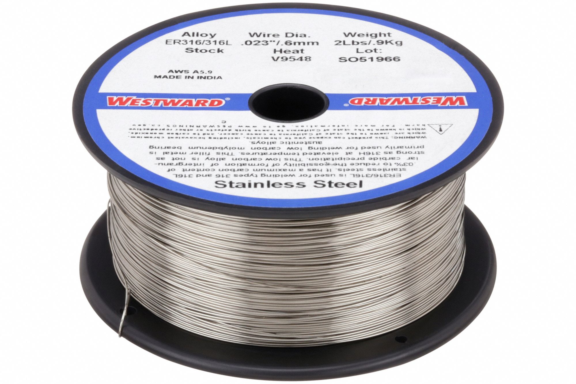 WESTWARD, Stainless Steel, ER316/316L, MIG Welding Wire - 41R279|41R279 ...
