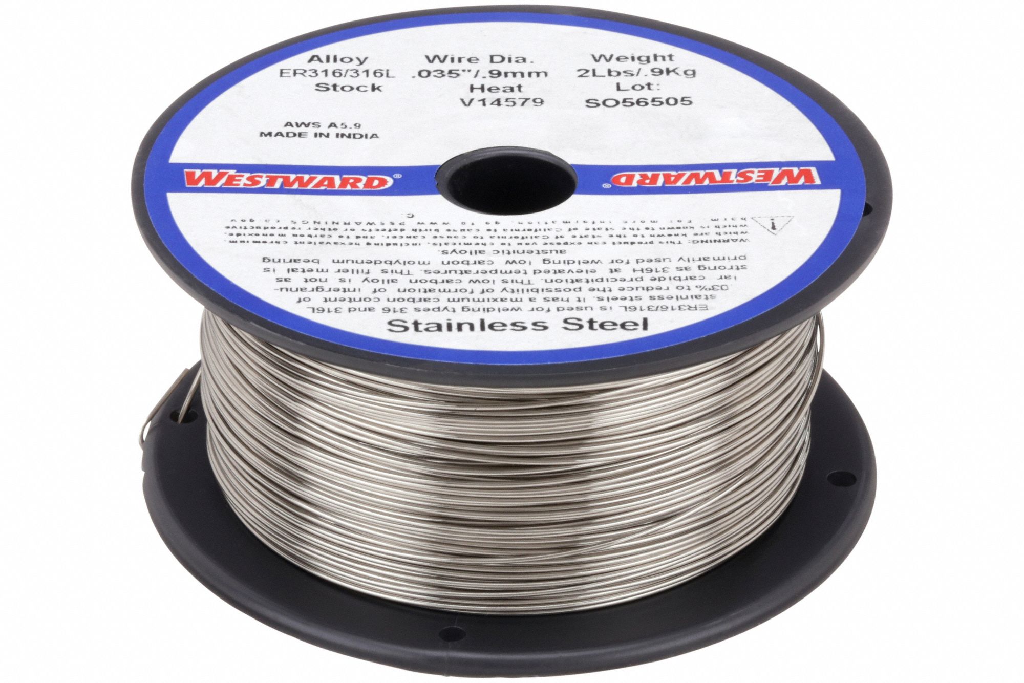 WESTWARD, Stainless Steel, ER316/316L, MIG Welding Wire - 41R285|41R285 ...