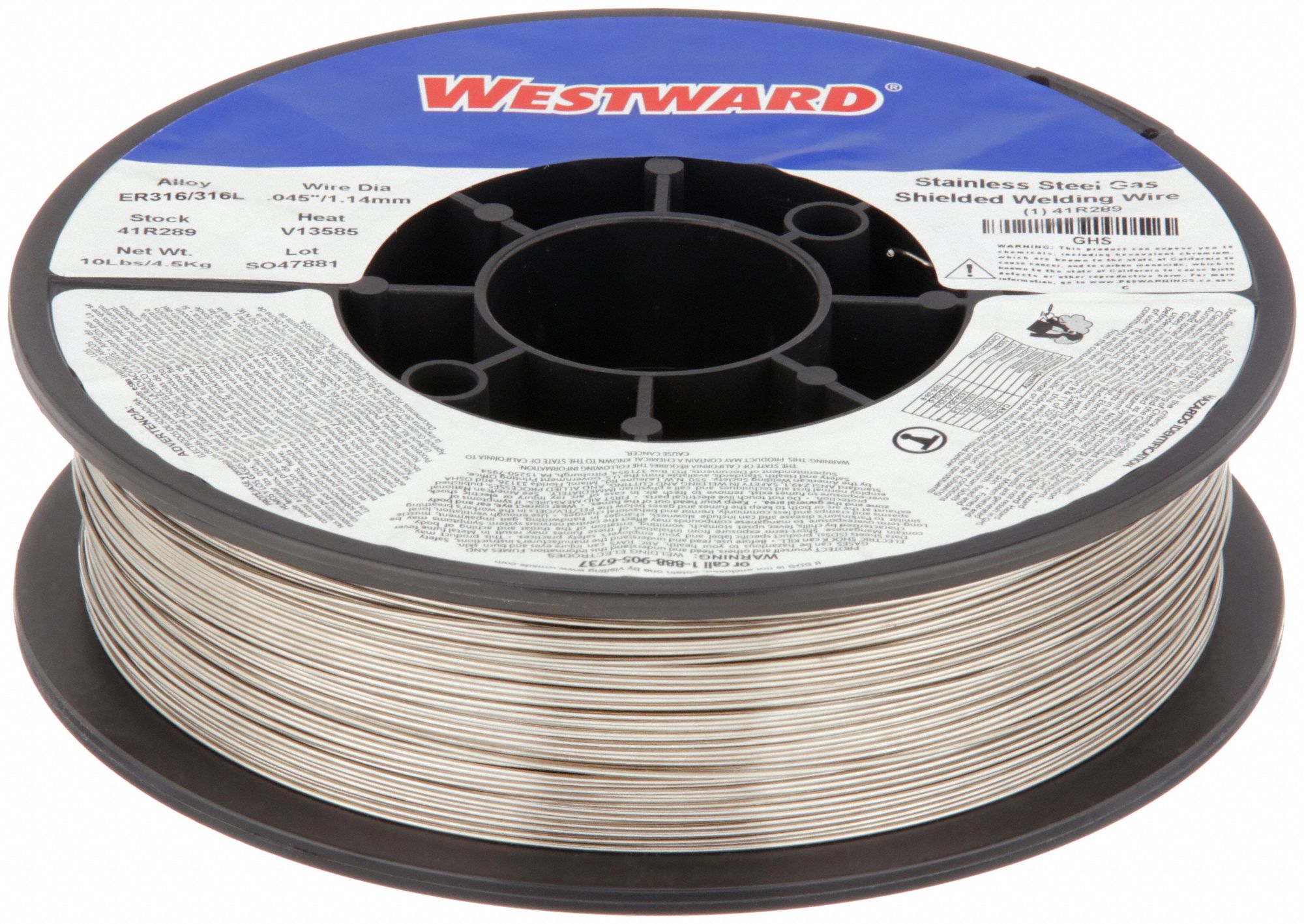 WESTWARD, Stainless Steel, ER316/316L, MIG Welding Wire - 41R289|41R289 ...