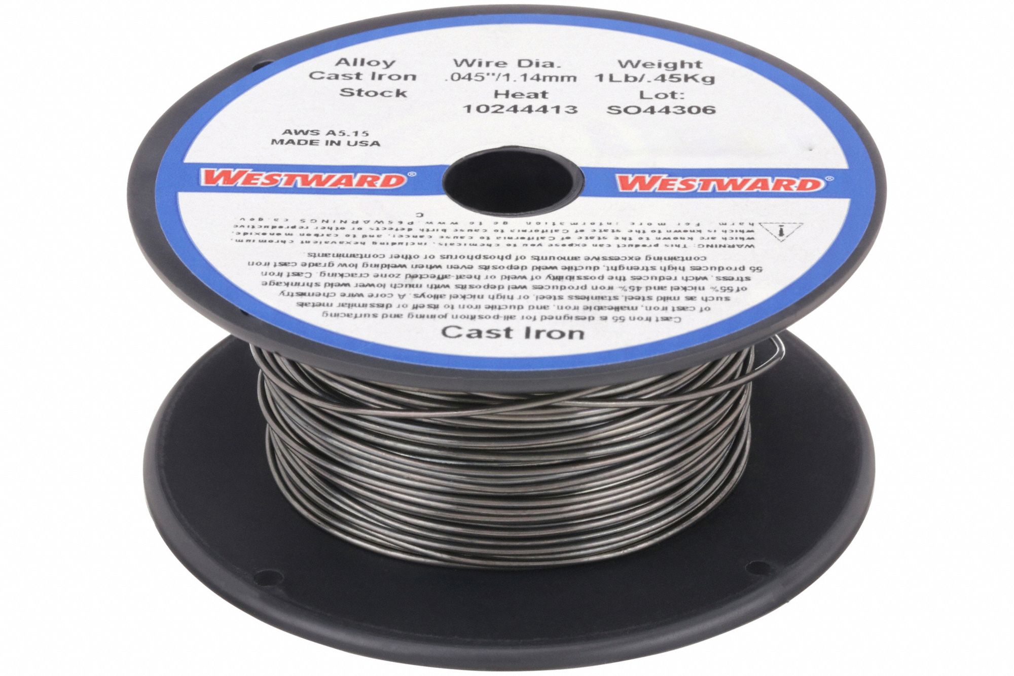 WESTWARD, Cast Iron, 0.045 in, Metal-Cored Welding Wire - 41R314|41R314 ...