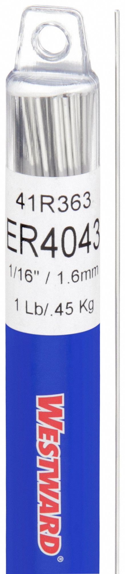 WESTWARD, Aluminum, ER4043, TIG Welding Rod - 41R363|41R363 - Grainger