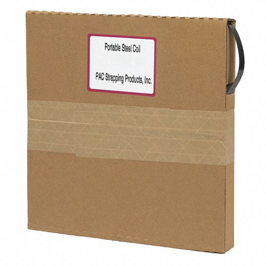 PAC STRAPPING PRODUCTS, Steel Strapping,20 mil,200 ft. L - 41RD12|1/2X ...