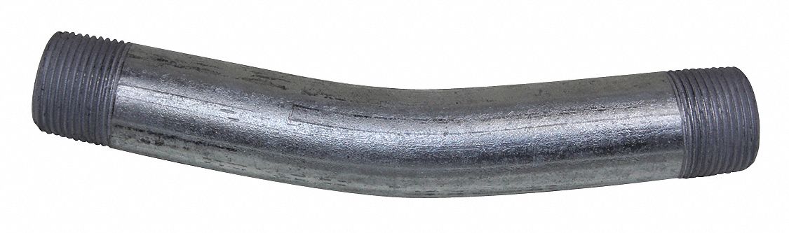 Steel, Galvanized, Elbow,1-1/2 in.,22-1/2 Degree,GRC - 41RH68|876809 ...