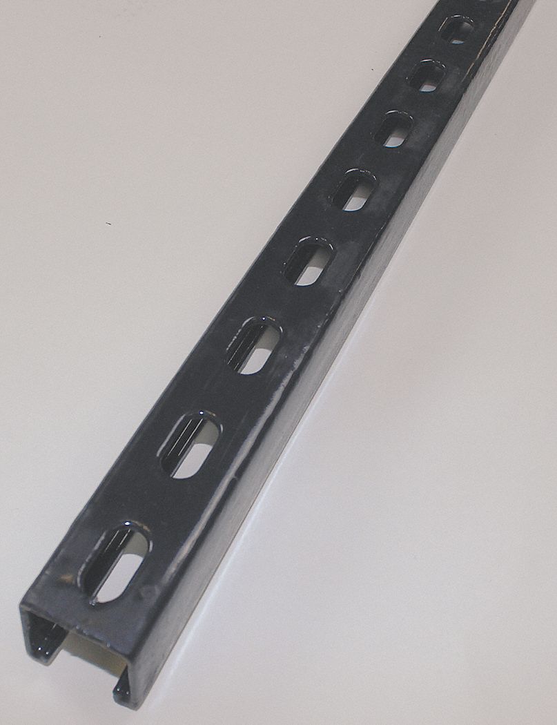 CALBOND Strut Channel - Slotted: Steel, Pre-Galvanized, 12 ga Gauge, 10 ...