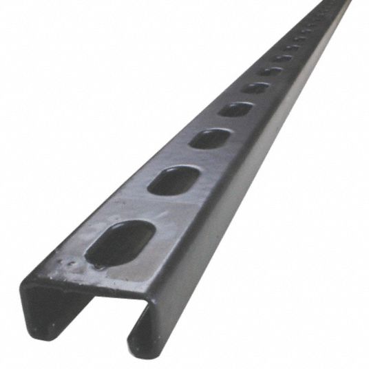 CALBOND Strut Channel - Slotted: Steel, Pre-Galvanized, 12 ga Gauge ...