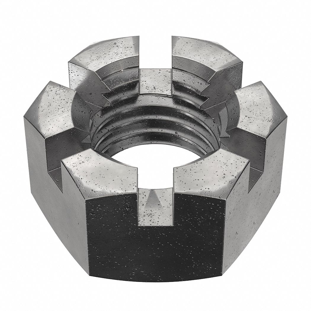 Slotted Castle, Std Hex, Castle Nut - 41TZ37|U12000.112.0001 - Grainger