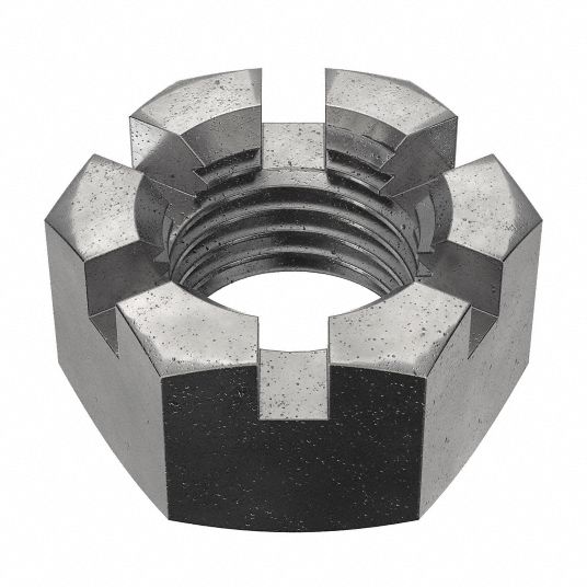 Slotted Castle, Std Hex, Castle Nut - 41TZ41|U12000.162.0001 - Grainger