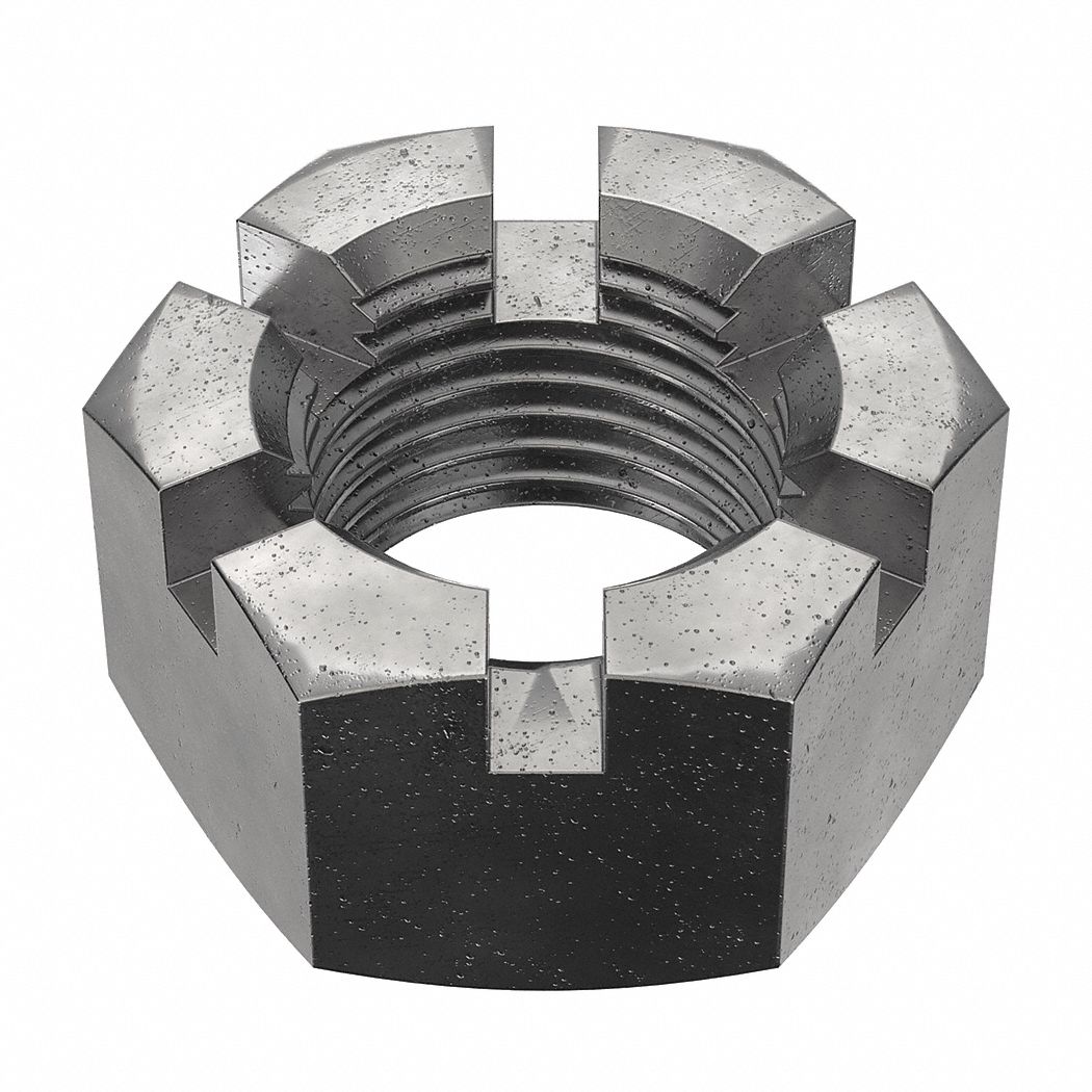Slotted Castle, Std Hex, Castle Nut - 41TZ47|U12000.275.0001 - Grainger