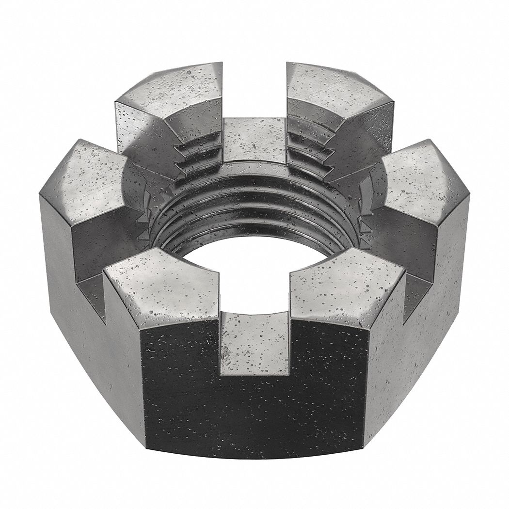 Slotted Castle, Std Hex, Castle Nut - 41TZ69|U12020.056.0001 - Grainger