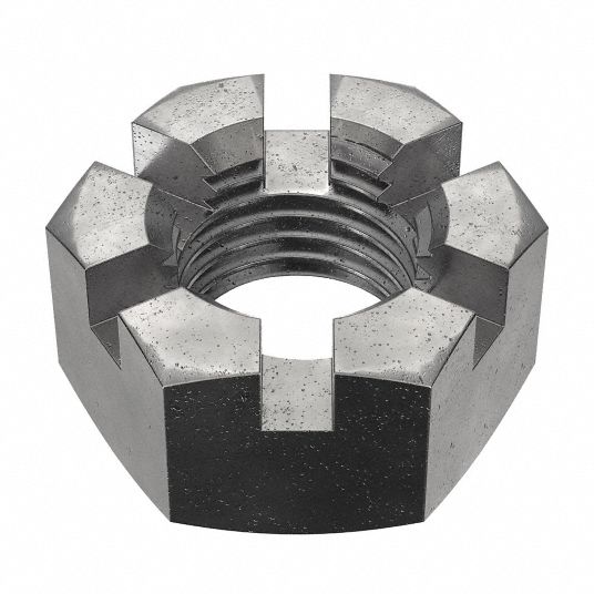 Slotted Castle, Std Hex, Castle Nut - 41TZ95|U12030.150.0001 - Grainger