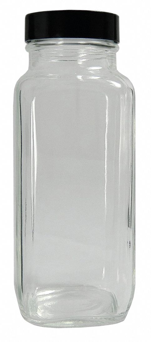 QORPAK Botella Cuadrado Estilo Francés Tipo Muestreo, Boquilla Ancha ...