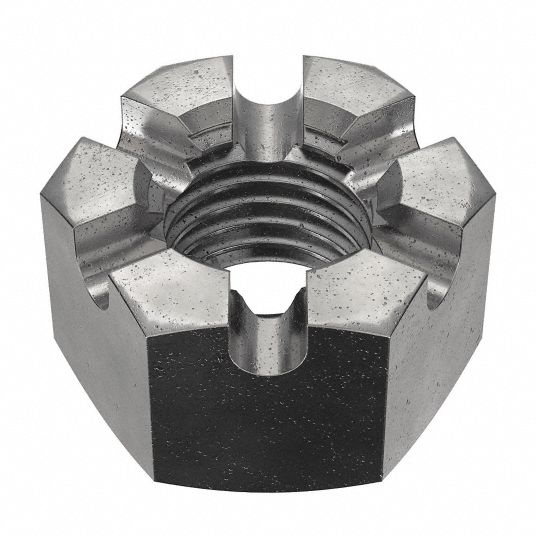 Slotted Castle, Heavy Hex, Castle Nut - 41UA17|U12050.100.0001 - Grainger