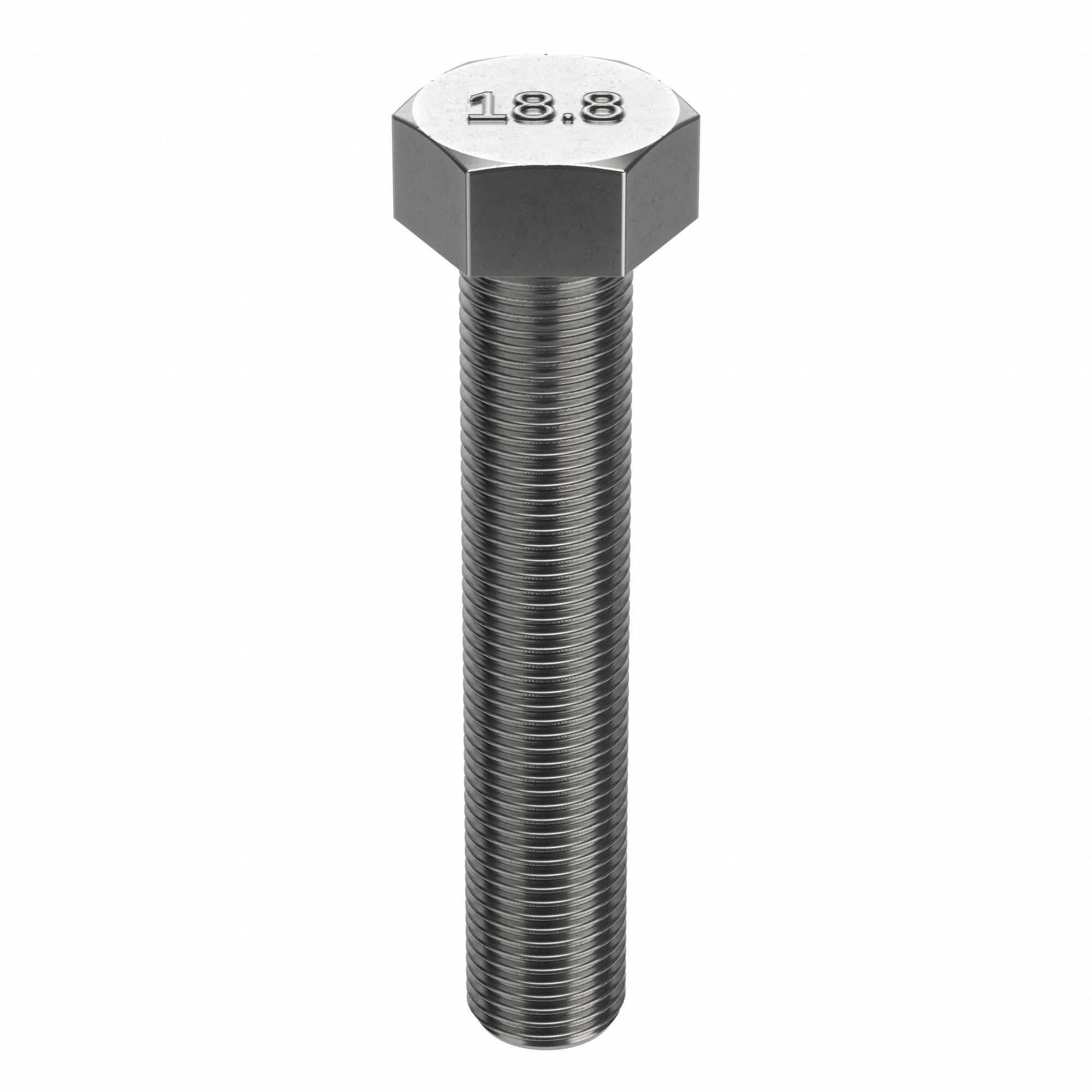 Stainless Steel, A2, Hex Head Cap Screw - 41UH57|U51017.050.0200 - Grainger