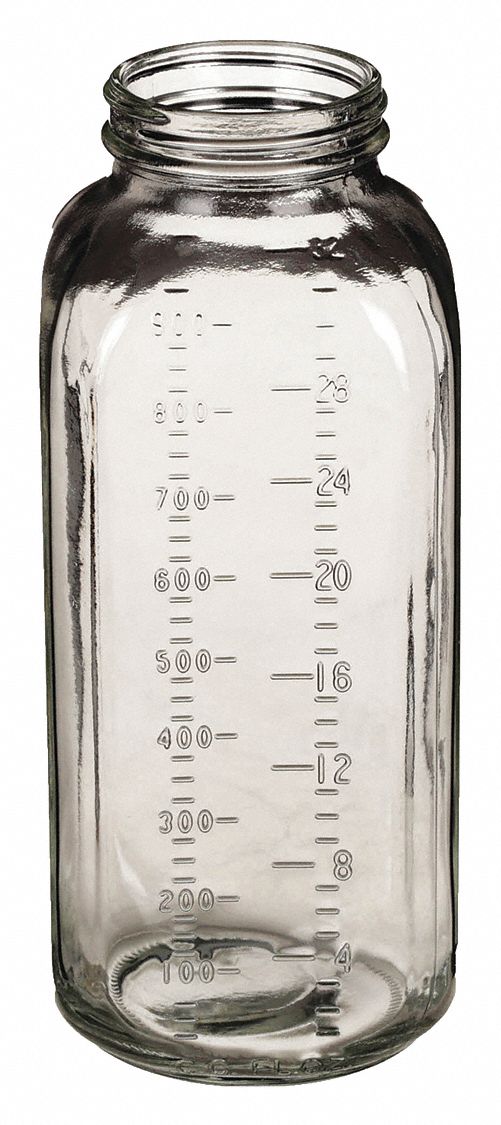 Glass, 960 mL Capacity - mL, Bottle - 41V952|GLA-00836 - Grainger