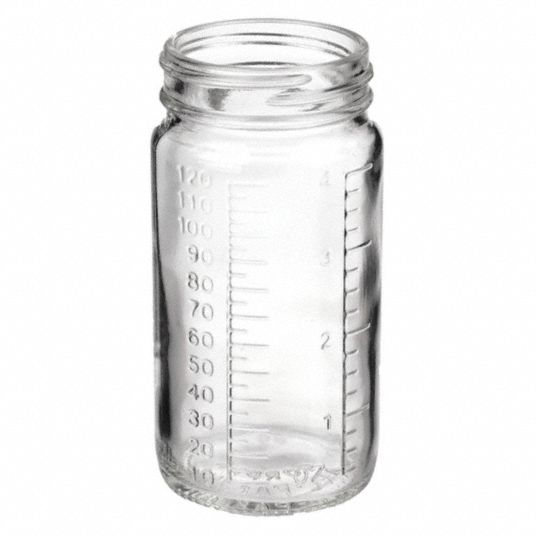 Glass, 120 mL Capacity - mL, Bottle - 41V956|GLA-00845 - Grainger