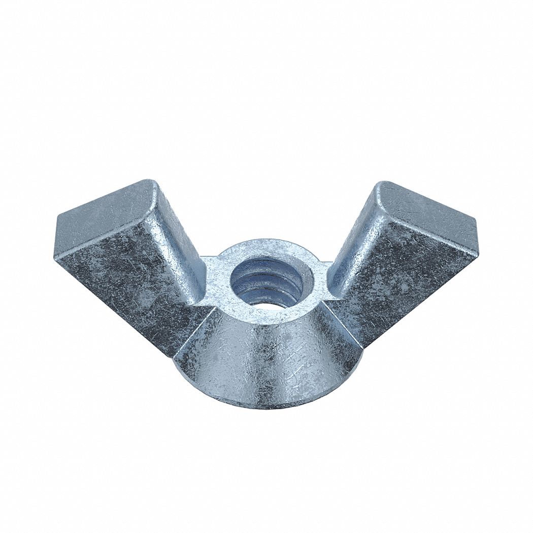 #10-24 Thread Size, Steel, Wing Nut - 41VA22|U16250.019.0001 - Grainger