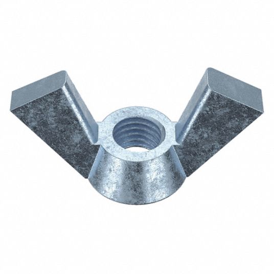5/8"-11 Thread Size, Steel, Wing Nut - 41VA28|U16250.062.0001 - Grainger