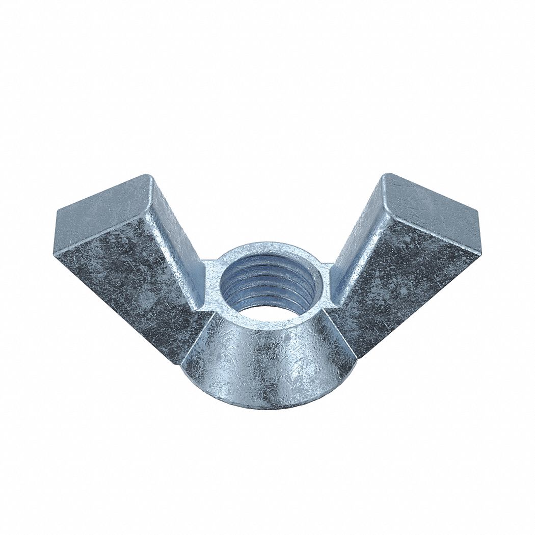 5/16"-24 Thread Size, Steel, Wing Nut - 41VA32|U16251.031.0001 - Grainger
