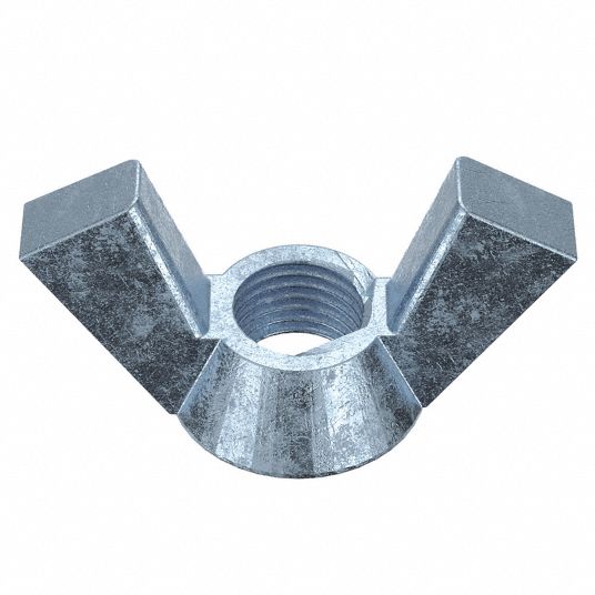 3/8"-24 Thread Size, Steel, Wing Nut - 41VA33|U16251.037.0001 - Grainger