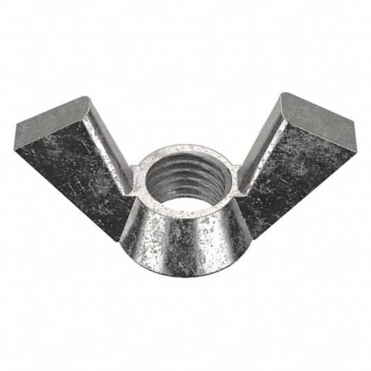 3/4"-10 Thread Size, Stainless Steel, Wing Nut - 41VA61|U51810.075.0001 ...