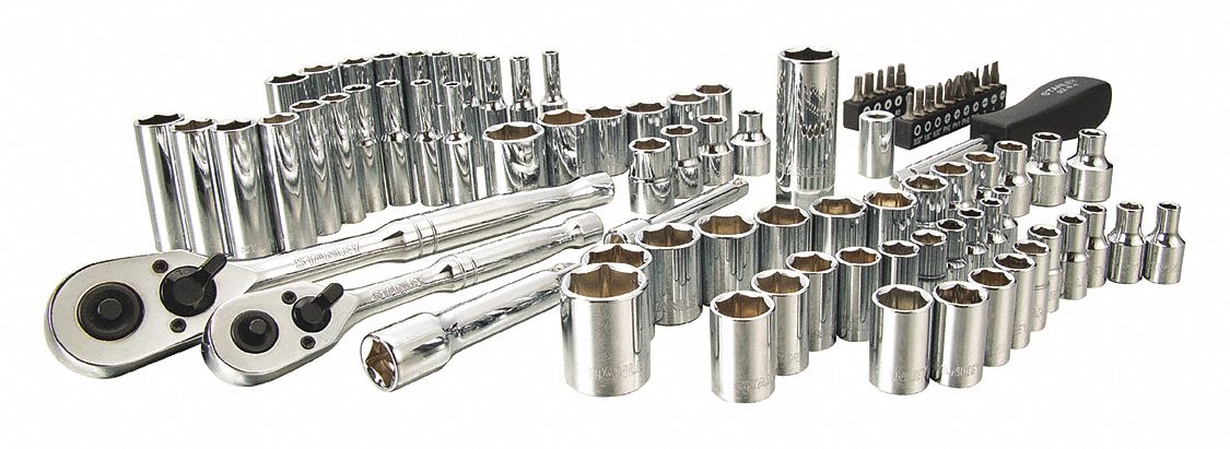 STANLEY, Socket Set,85 pcs. - 41VE30|STMT71651 - Grainger