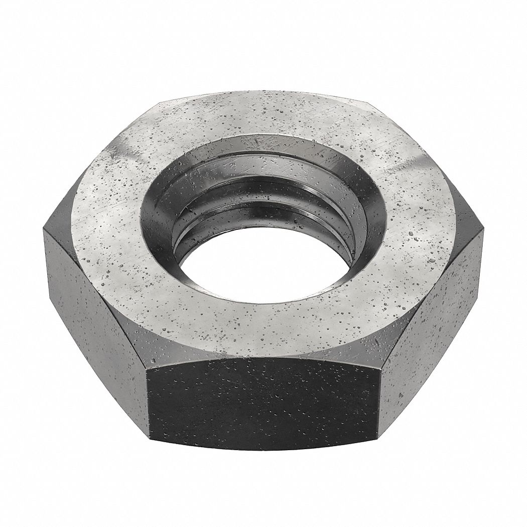 7/16"-14 Thread, 3/4 in Hex Wd, Jam Nut - 41VL18|U11390.043.0001 - Grainger