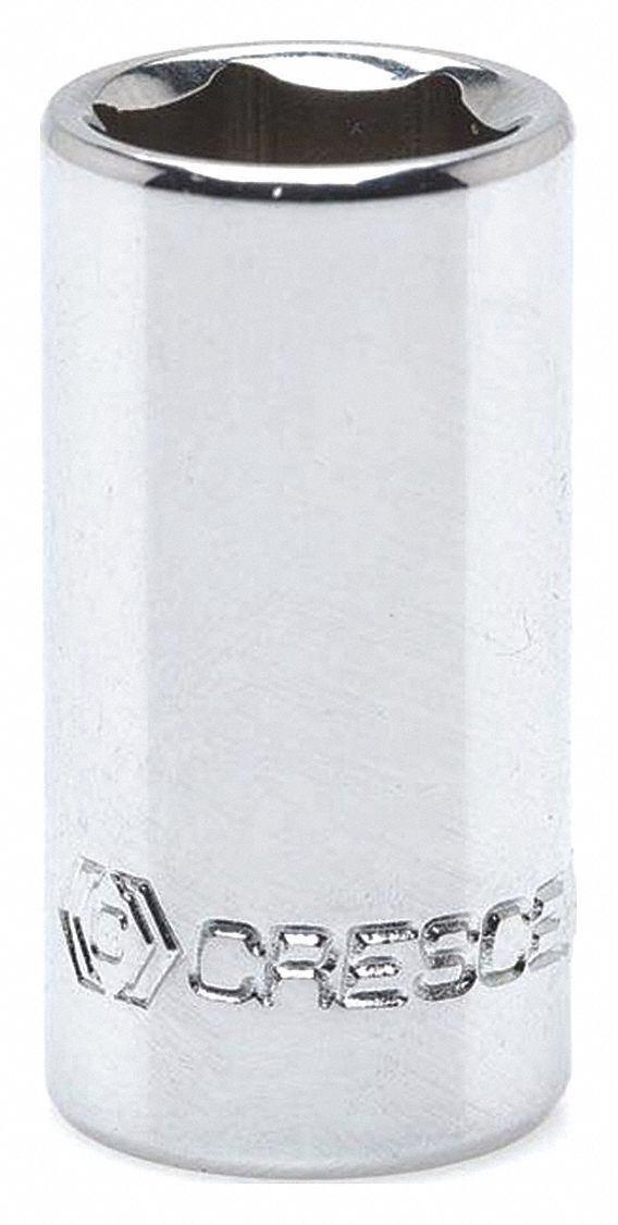 CRESCENT, Socket,1/4in,Drive 6pt Stndr,SAE,7/16in, Socket,1/4in,Drive ...