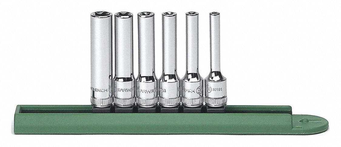 External Torx Socket,6 Dc.,Deep Set - Grainger