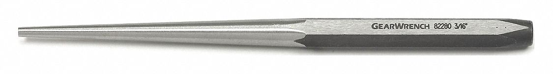 Long Taper Punch,1/8 x 8i x 3/8in - Grainger