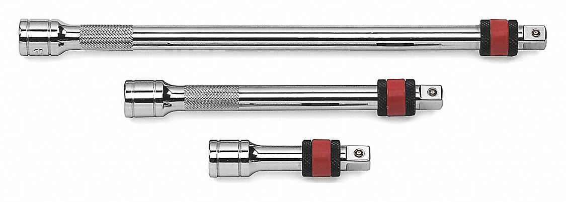 Locking Extension Set,3 Pc.,1/2in Dr - Grainger