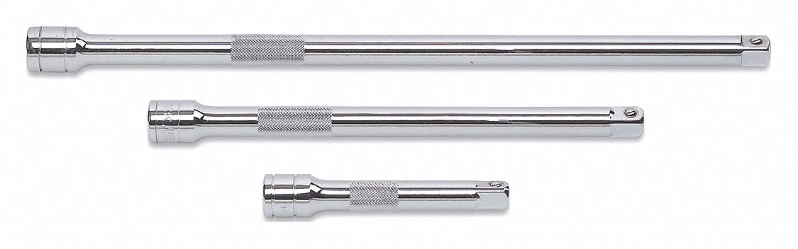 Standard Extension Set,3 Pc.,1/2in Dr - Grainger