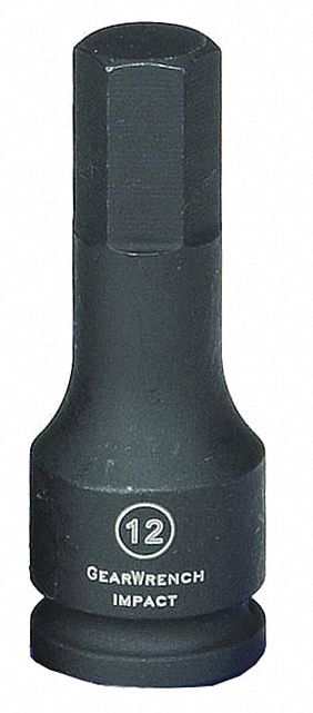 GEARWRENCH, Drive Impact Hex Socket, 3/8in, 8mm, Drive Impact Hex ...