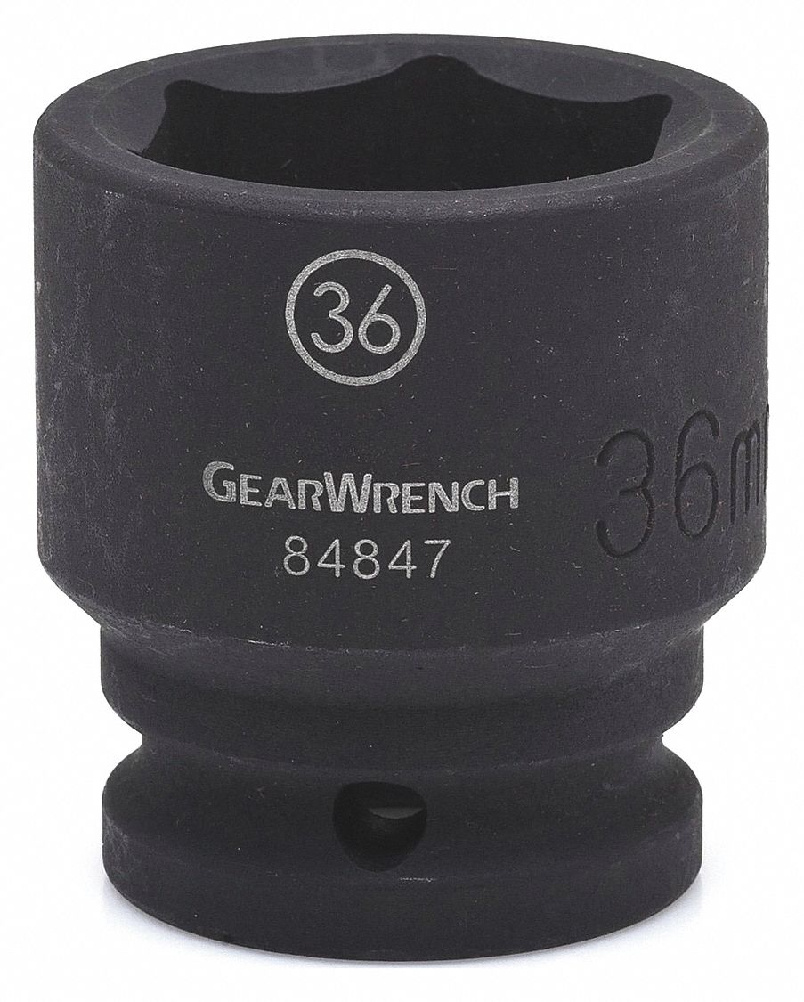 GEARWRENCH, Not Tether Capable, Impact Socket,Drive 6pt,3/4 in.,44mm ...