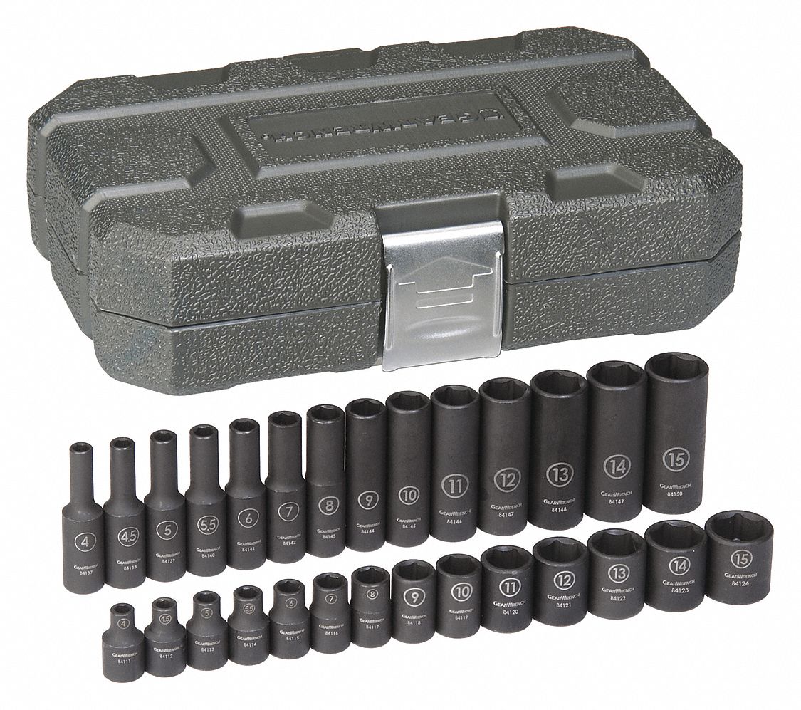 GEARWRENCH, 1/4 in Drive Size, Small Set (0-50 pieces) Set Size, Socket ...