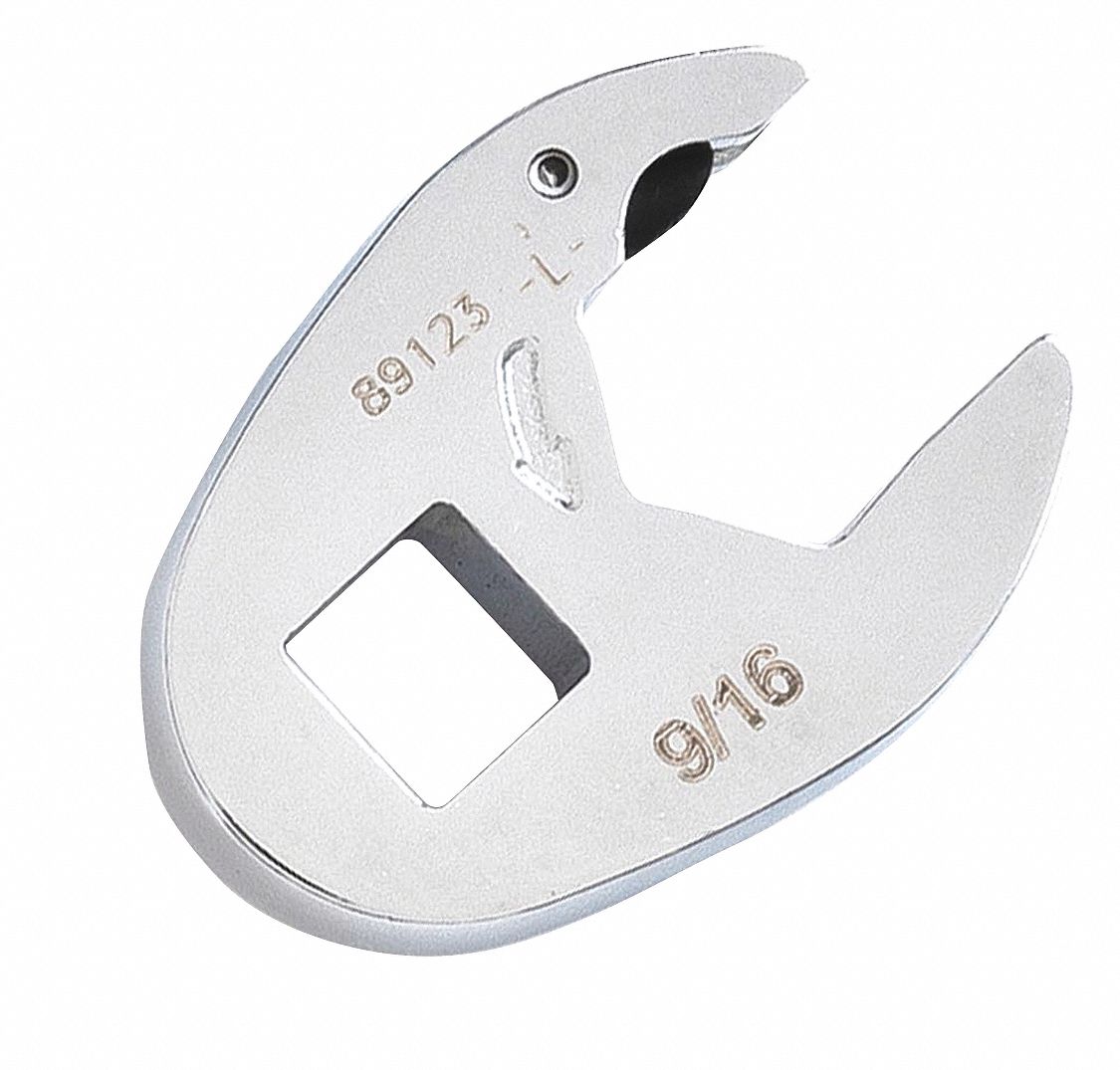 GEARWRENCH Crowfoot Socket Wrench: Alloy Steel, Chrome, 3/8 in Drive ...
