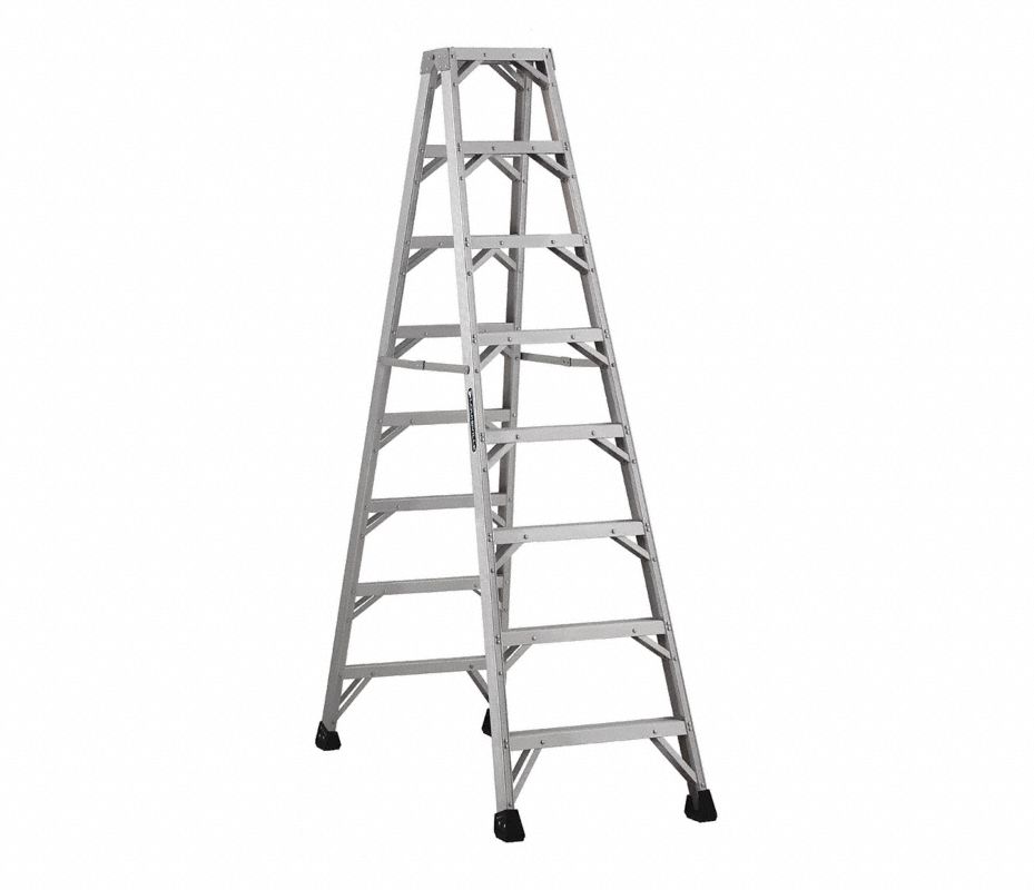 LOUISVILLE Escalera de Tijera Doble Aluminio Capacidad de 375 lb. 8 ...