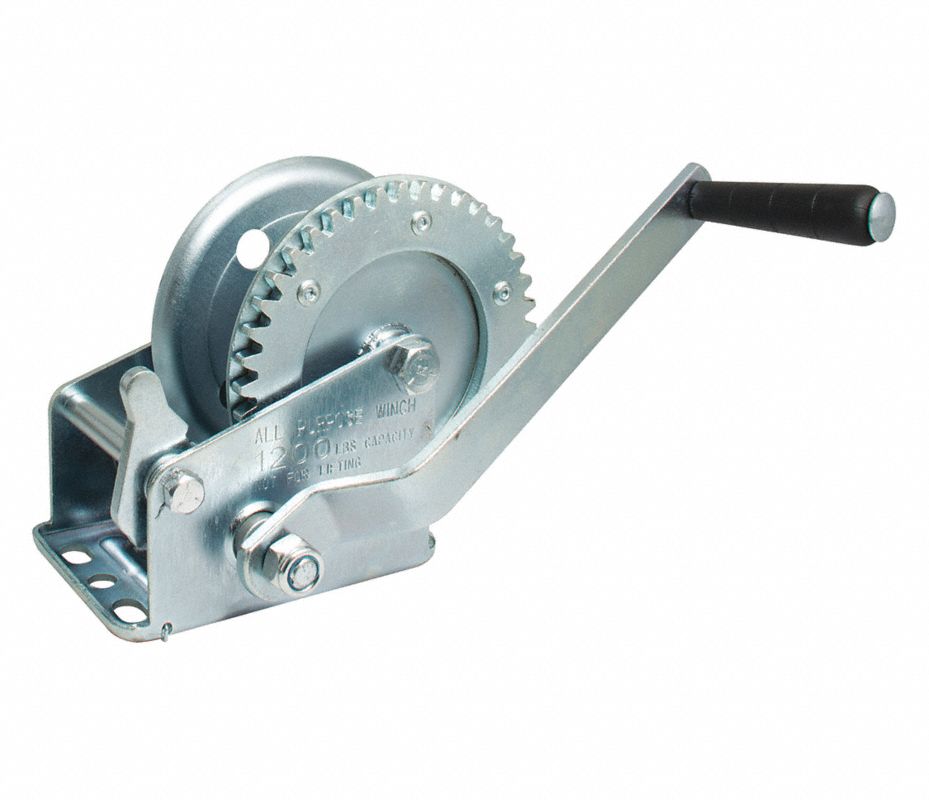 SURTEK Malacate con Manivela, Altura Total 6-1/4", 1200 lb. Capacidad ...