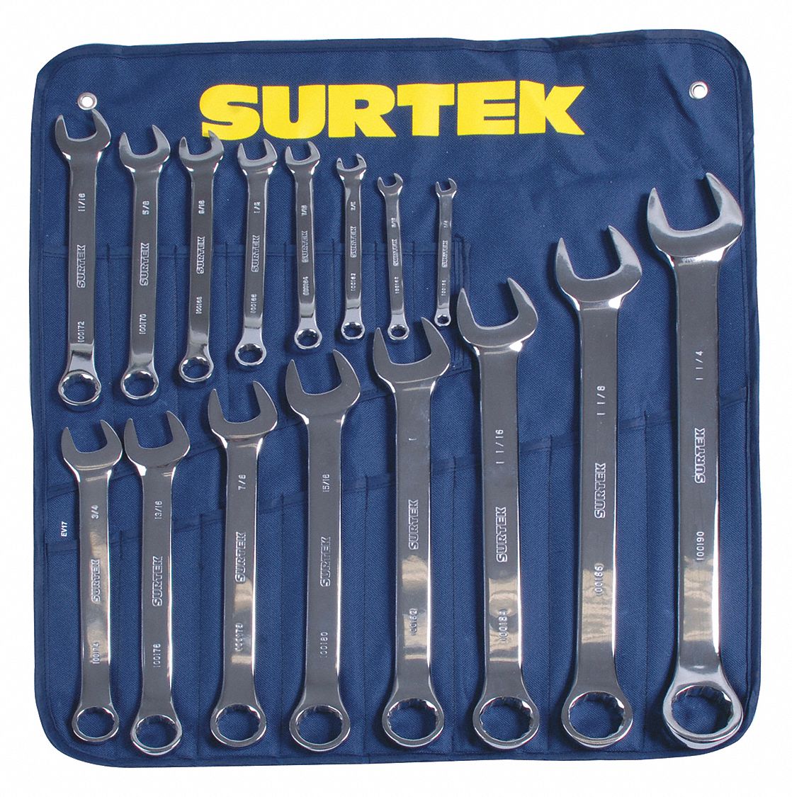 SURTEK Juego de Llaves Combinadas 16 herramientas Acero Cromo Vanadio 5" a 11" - Juegos de ...