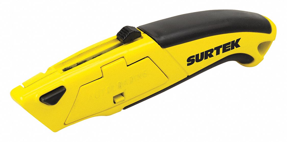 SURTEK Navaja Utilitaria Retráctil Acero Mango Amarillo/Negro - 41ZU20 ...