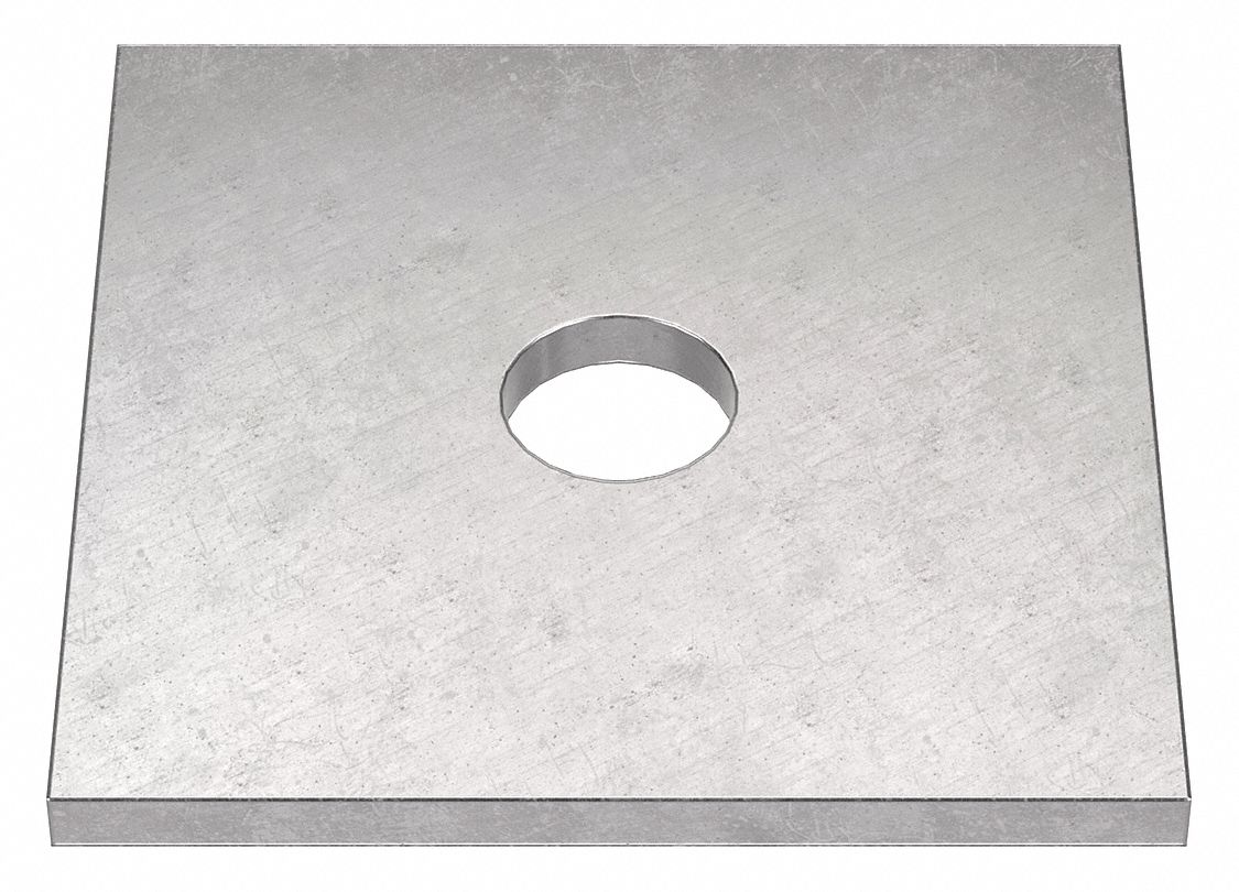18-8, Stainless Steel, Square Washer - 420N84|Z8927-188 - Grainger